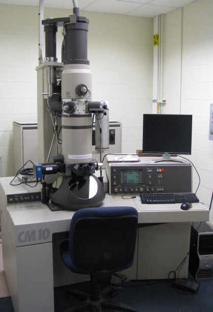 Philips CM10 electron microscope at the Core Electron Microscopy ...